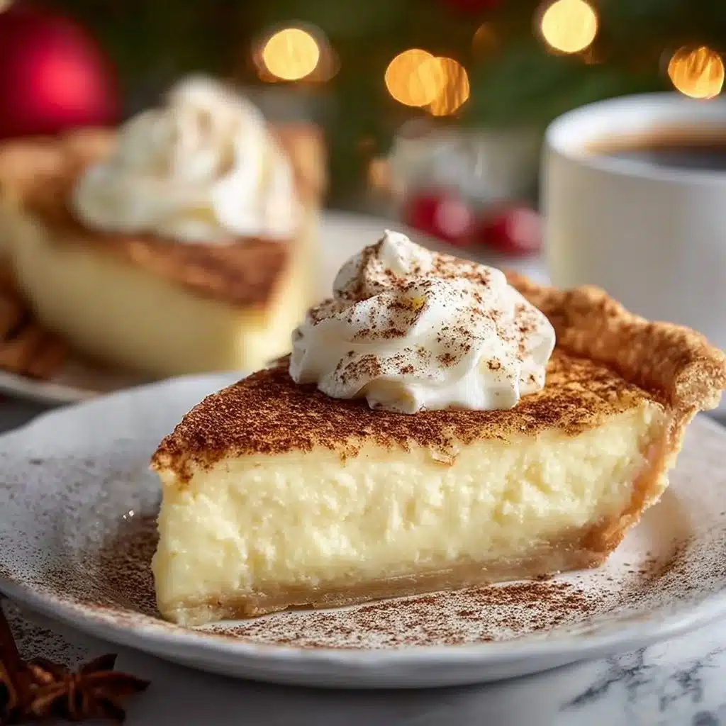 Christmas Eve Cinnamon-Vanilla Custard Pie